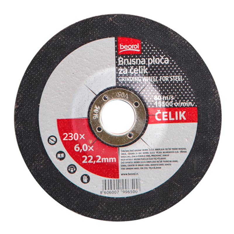 Grinding wheel for metal ø230x6mm | Beorol