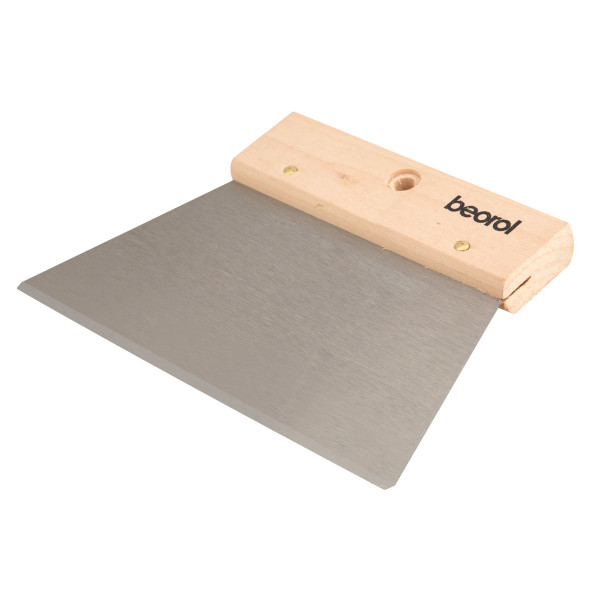 Scraper short wooden handle 250mm without teeth | Beorol